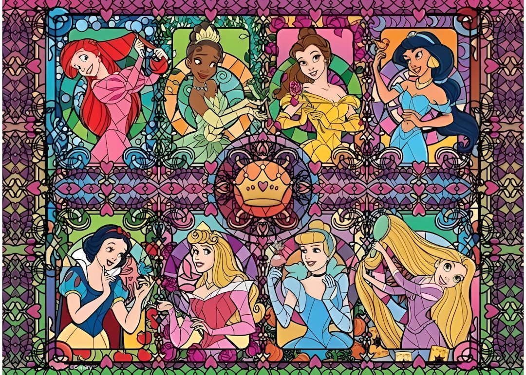 Princess Stained Glass Cutting Board Customizable 11 X 8 - Etsy