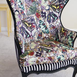 Vintage French Butterfly Winged Style Chair - Sold/custom Order Only - Etsy