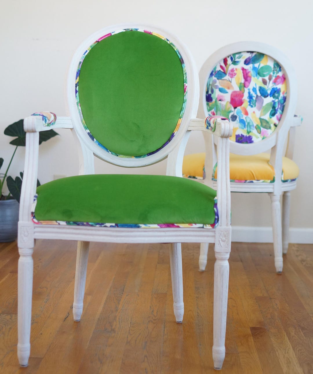 French Louis XVI Style Medallion Captain Chairs - Custom Order - Etsy