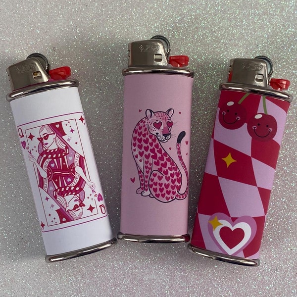 Pink Lighters - Etsy