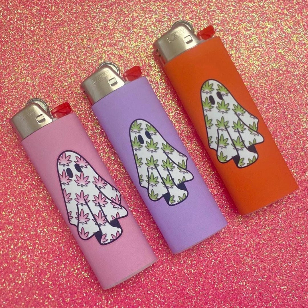 Cute Ghost Halloween Lighter, Custom Lighter Set, Girly Smoking ...