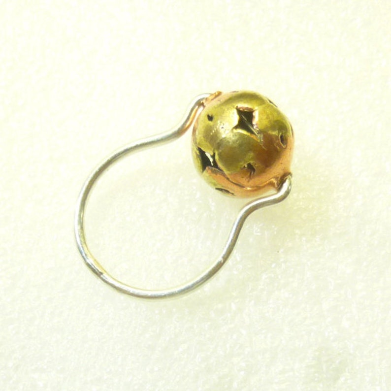 Spinning Ball Ring Sterling Silver - Etsy