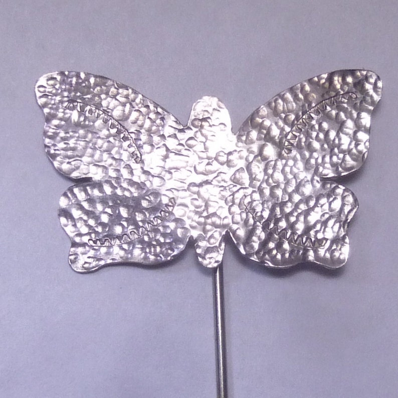 Sterling Silver Textured Butterfly Lapel Pin/stickpin or - Etsy