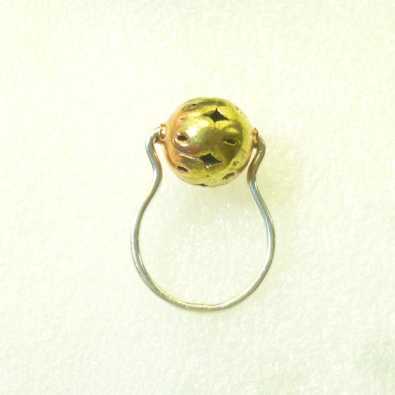 Spinning Ball Ring Sterling Silver - Etsy