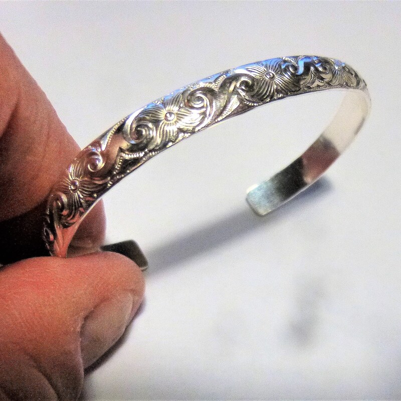 Floral Cuff Bracelet - Etsy