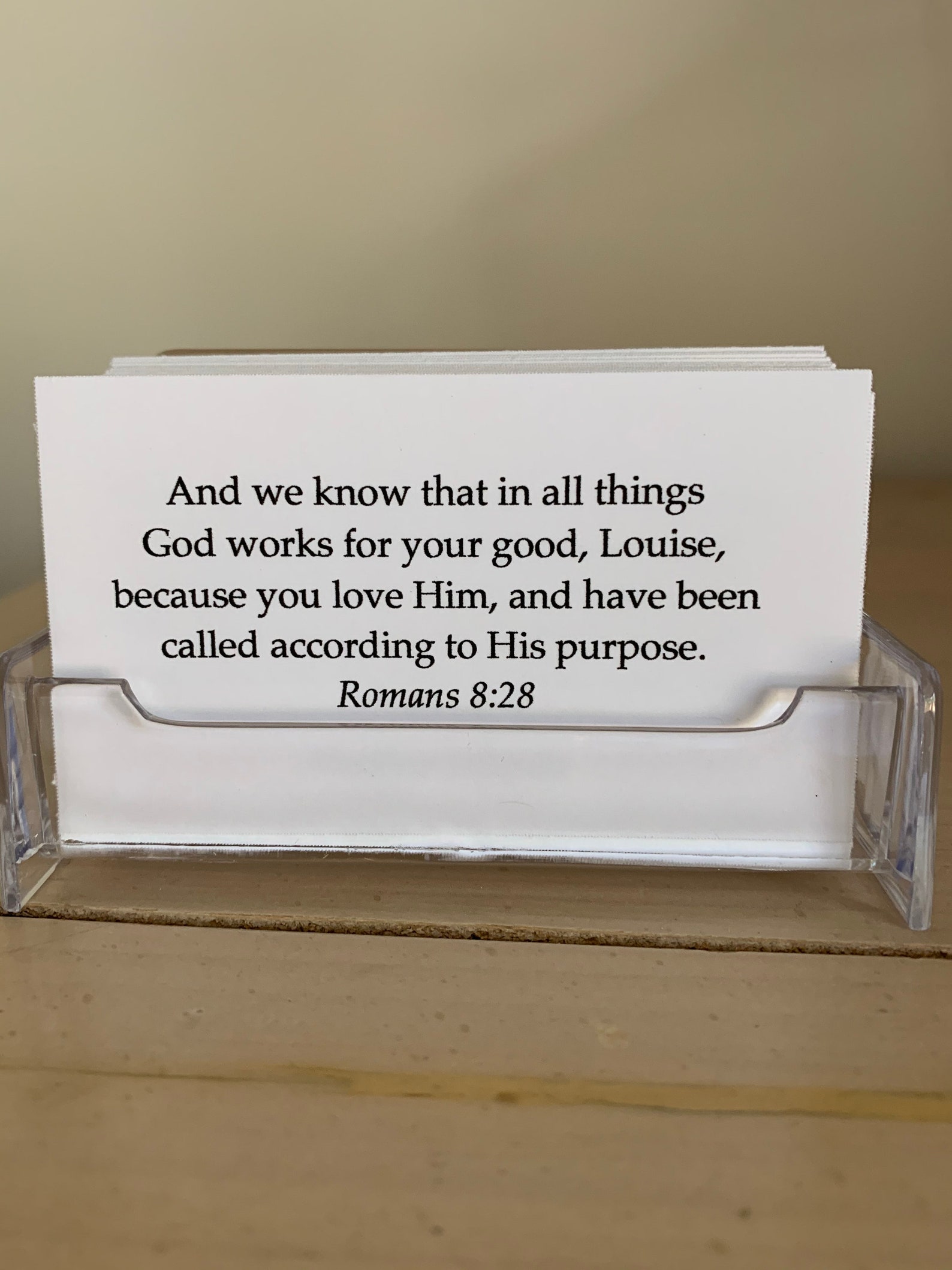 Personalized Scripture Cards | Etsy