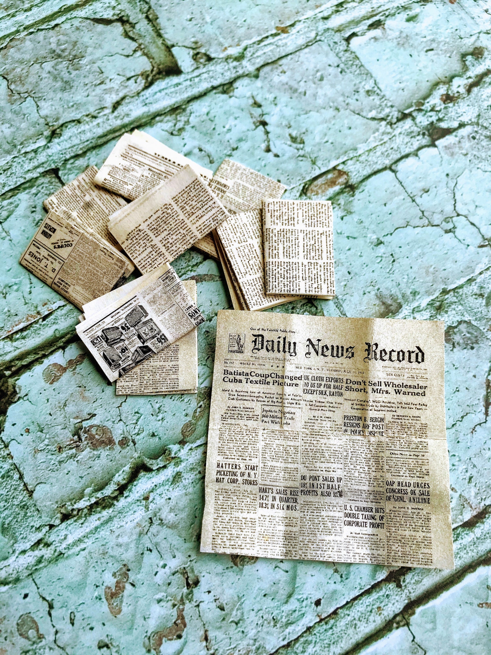 Dollhouse Miniature Newspaper PDF Printable Template 5 Pages - Etsy