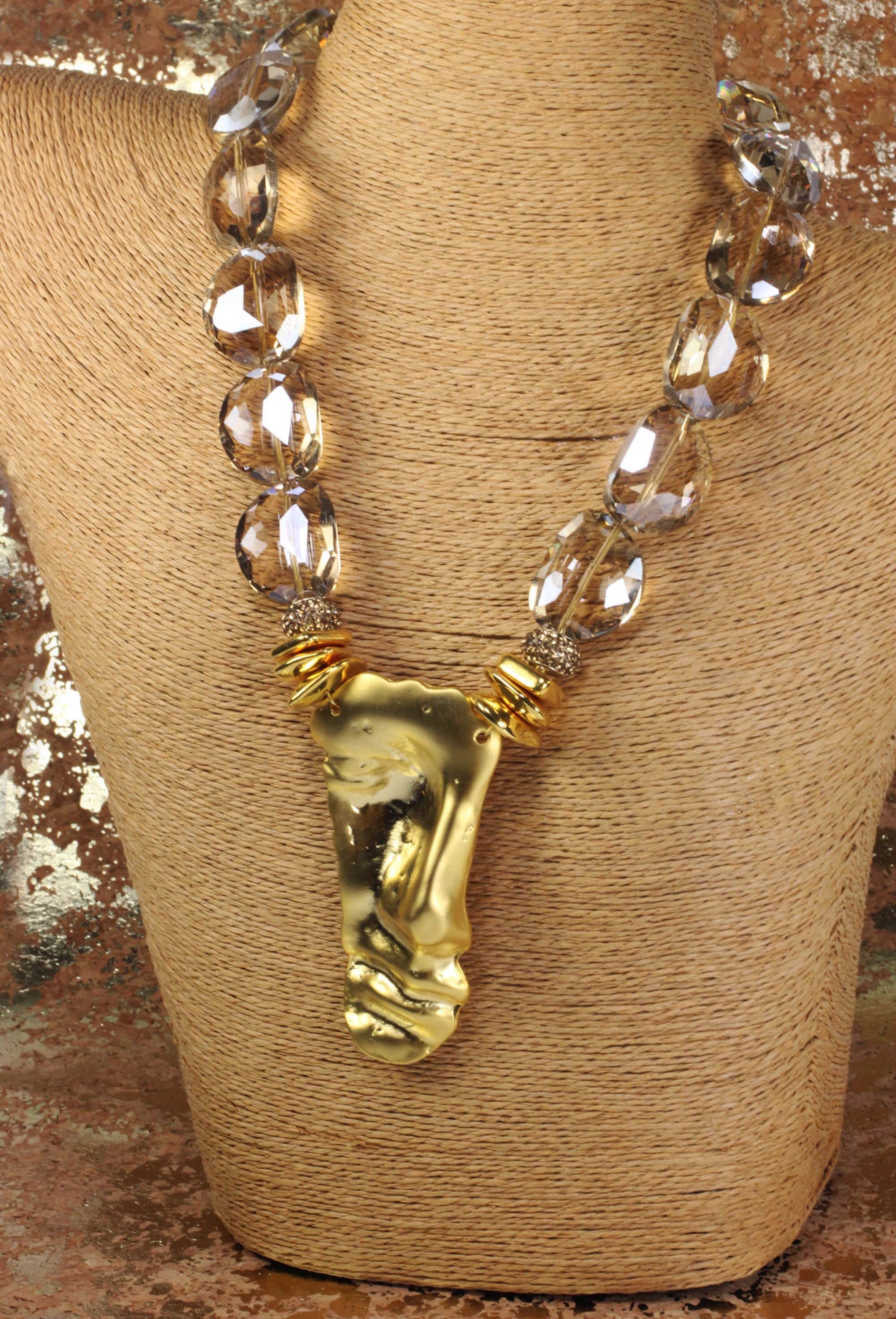 Big Bold Statement Necklace, Bold Chunky Statement Necklace, Bold Boho ...