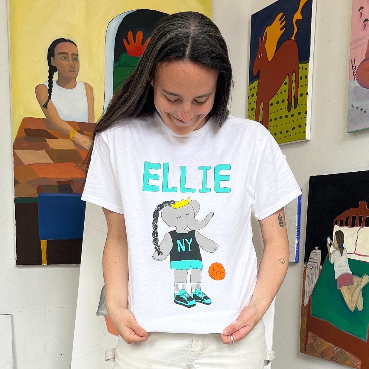 New York Liberty Big Ellie T Shirt - Etsy