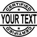 Custom Certified Your Text Vinyl Decal Perfect for Cars, Trucks ...