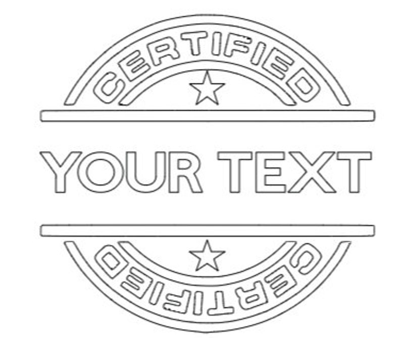 Custom Certified Your Text Vinyl Decal Perfect for Cars, Trucks ...