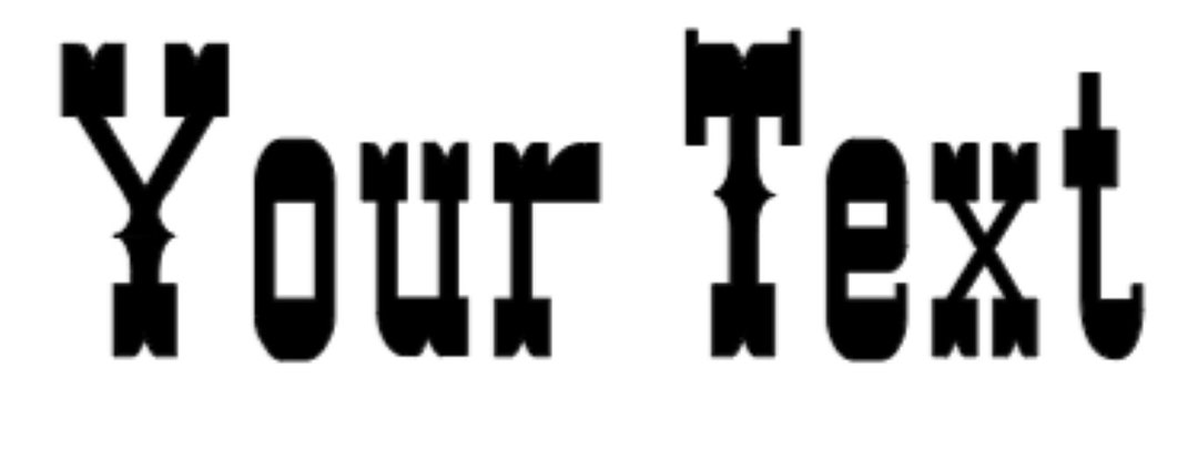 CUSTOM WESTERN TEXT Vinyl Decal Sticker Window Wall Bumper Personalized ...