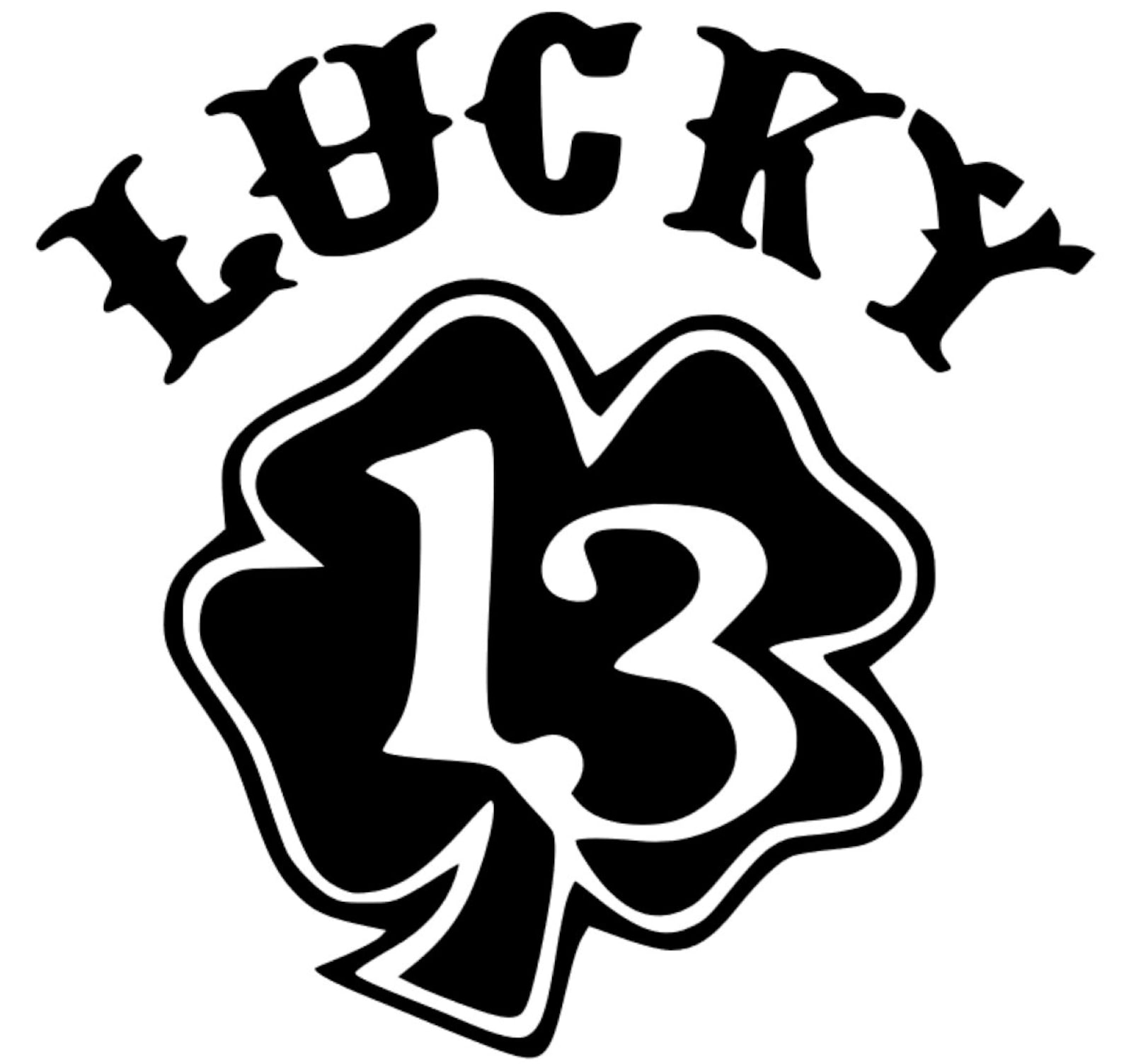 Lucky Number 13 Custom Vinyl Decal Sticker Logo - Etsy