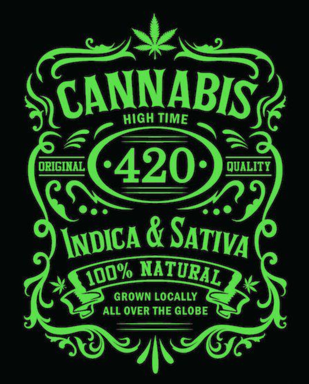 Cannabis 420 Stoner Sticker Vinyl Waterproof Decal Sticker - Etsy
