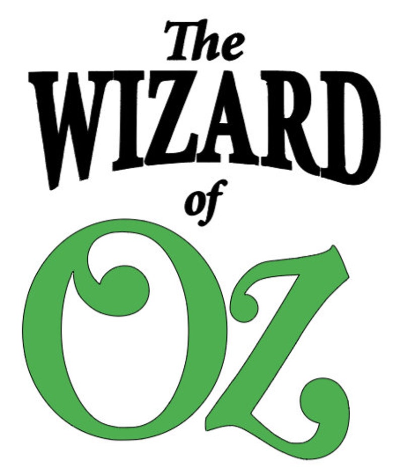 Wizard of Oz Vinyl Decal: Holographic Green Oz Lettering (4x4) - Etsy