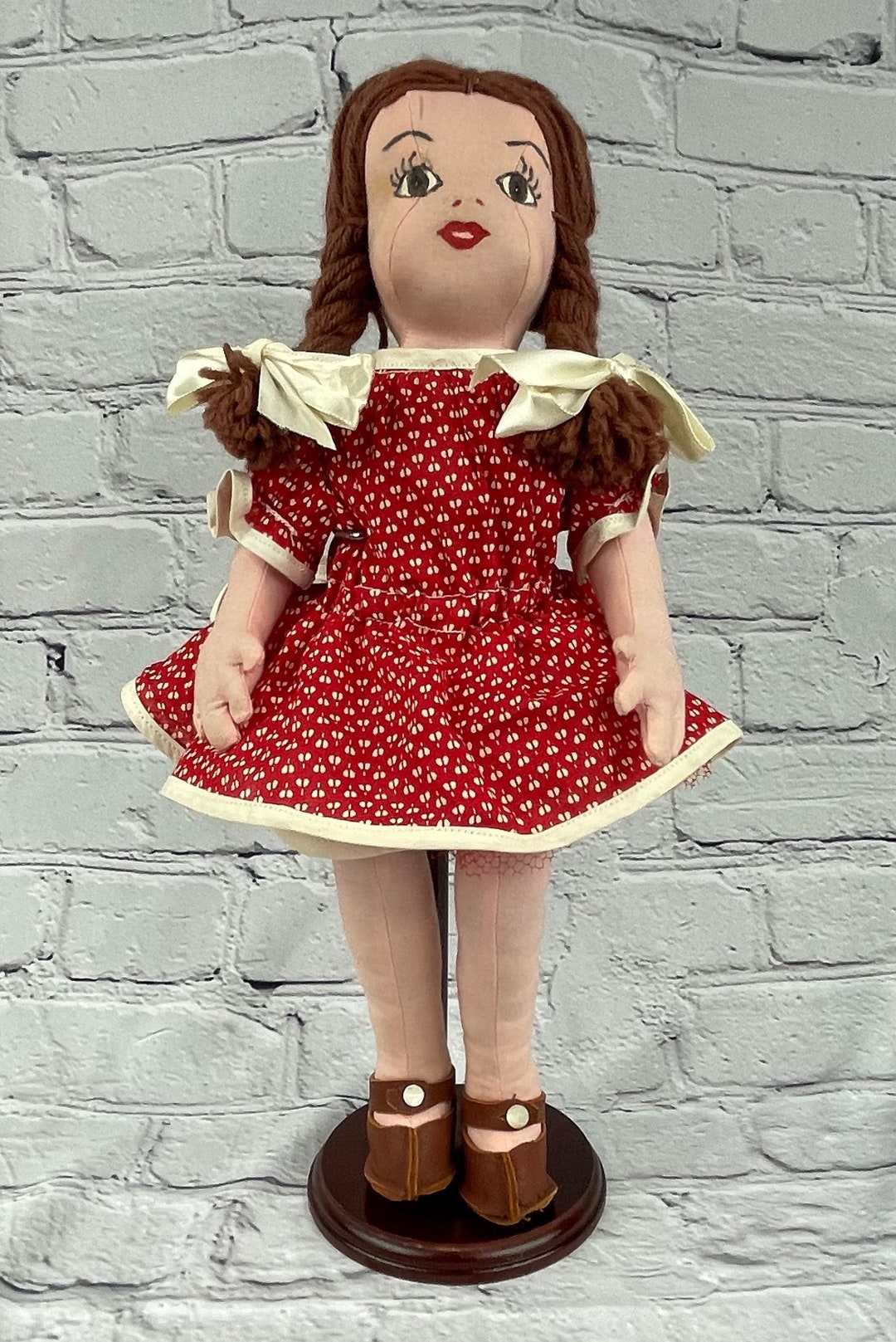 Vintage Handmade Stuffed Doll - Etsy