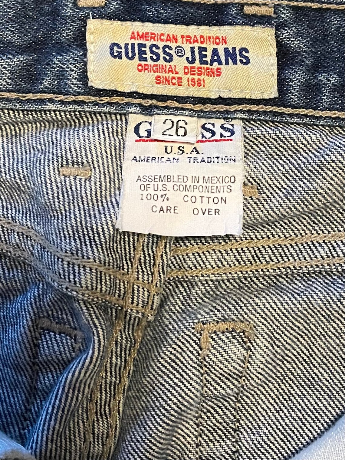 Vintage Guess Jeans Late 80s to 90s - Etsy