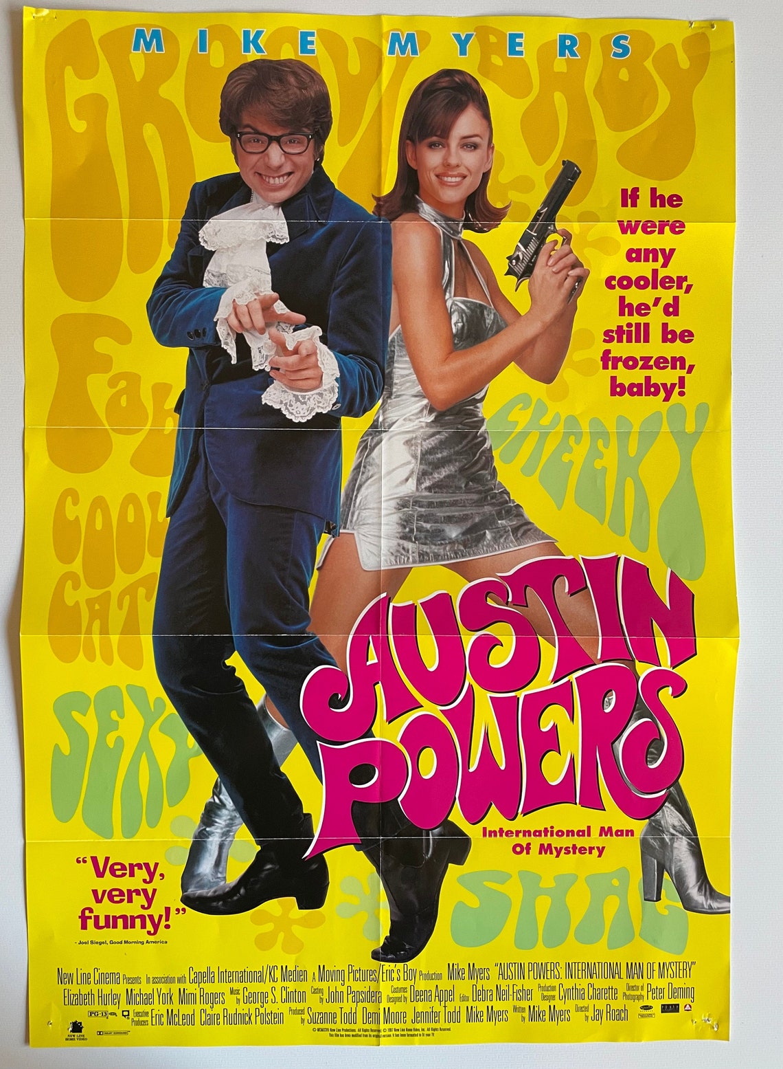 Vintage 1997 Austin Powers Movie Poster - Etsy