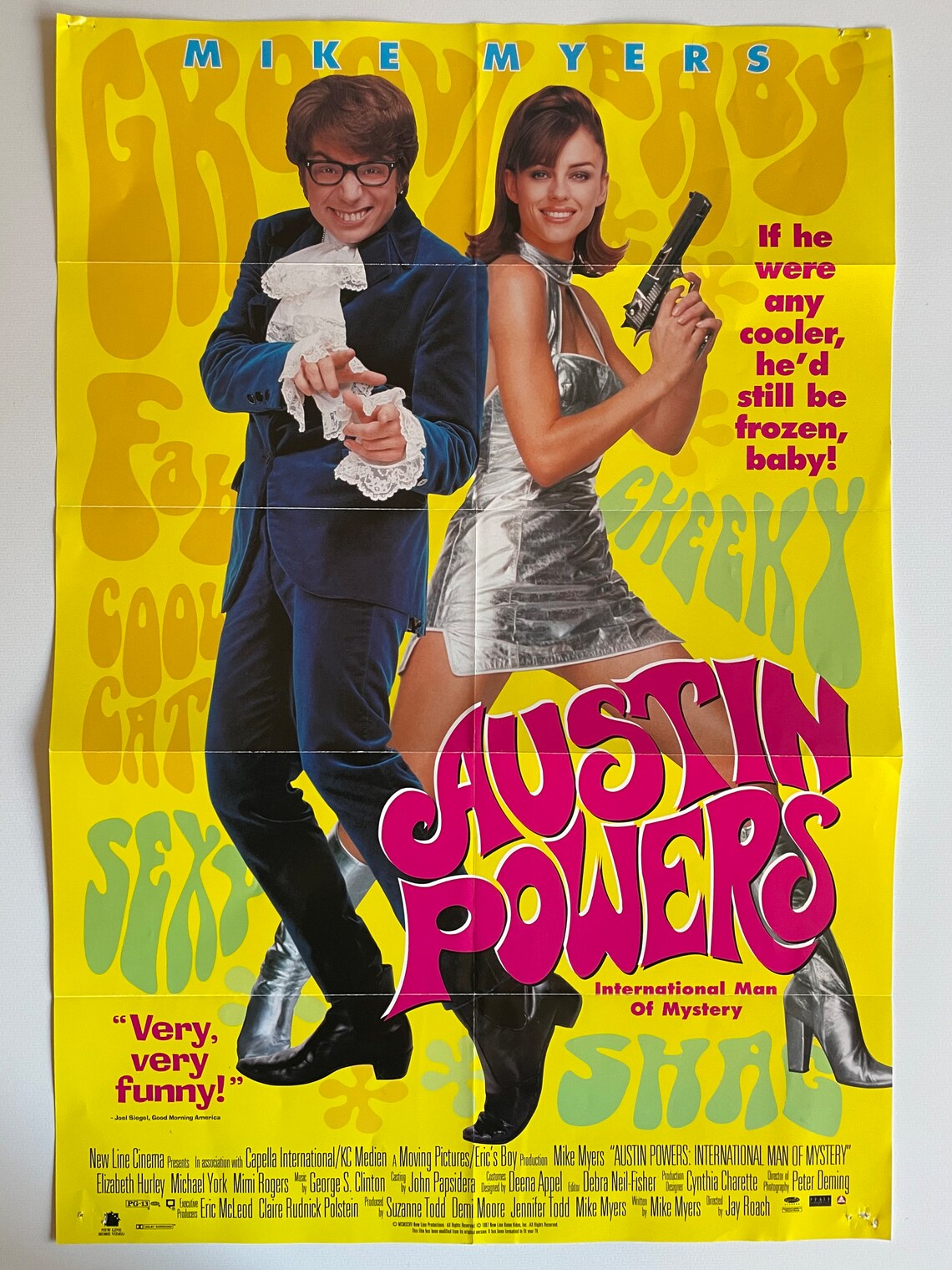 Vintage 1997 Austin Powers Movie Poster - Etsy