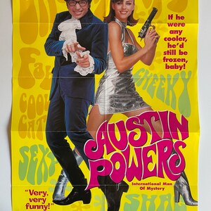 Vintage 1997 Austin Powers Movie Poster - Etsy