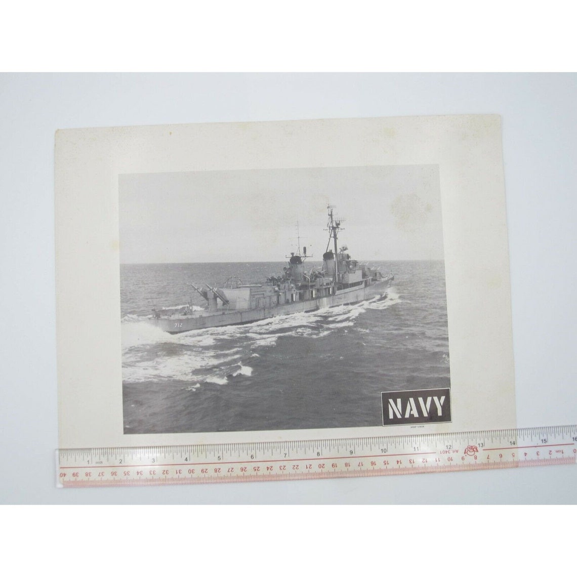 VTG US Navy USS Gyatt War Ship Poster l14,h11 - Etsy