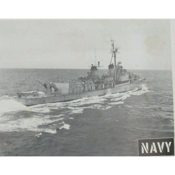 VTG US Navy USS Gyatt War Ship Poster l14h11 - Etsy