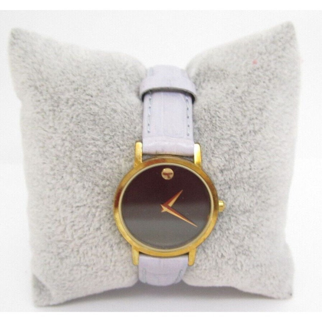 Vtg Movado Swiss Museum Quartz WR Analog 26mm Dial Causal Round Watch ...