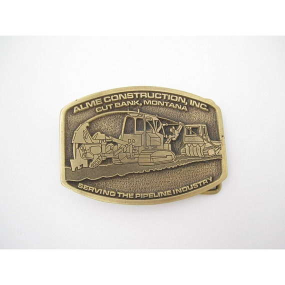 2002 New Alme Const. Cut Bank Mont Paver Buckle (X19)… - Gem