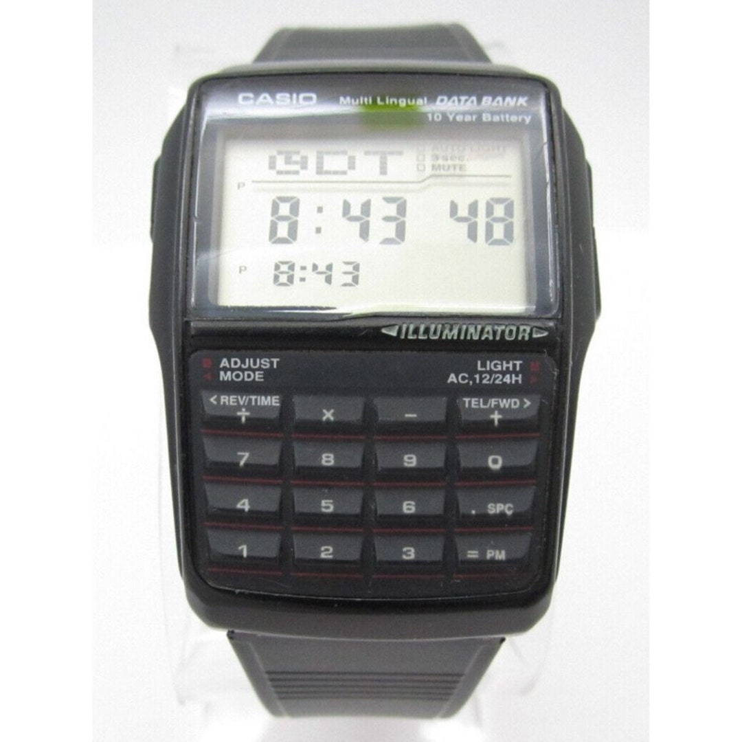 Men Casio Databank Calculator Multi Lingual Quartz Watch G811 new ...
