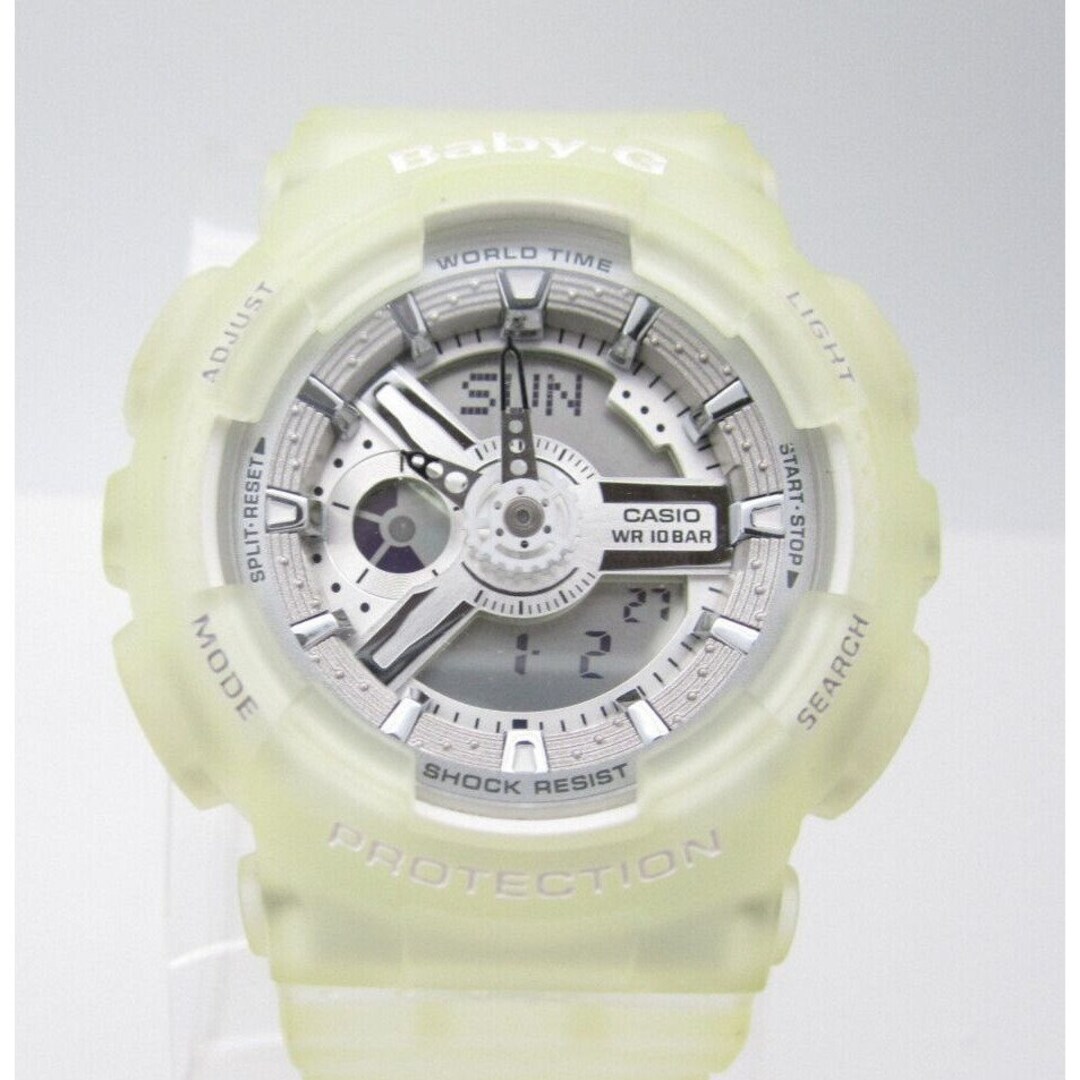 Women's Casio Baby G Quartz WR 43mm Digital Silver Round Watch (F297 ...