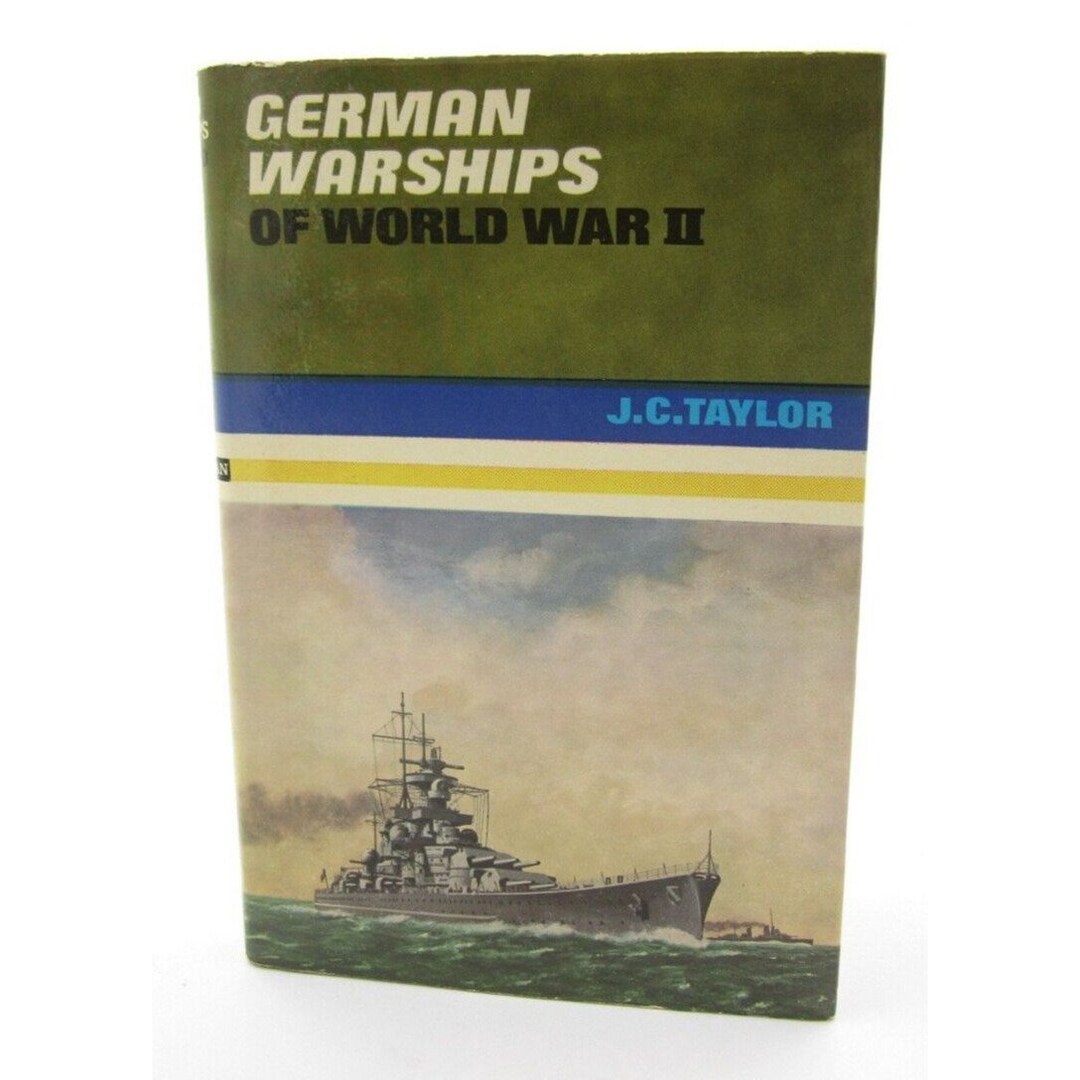 Vintage German Warships of World War II Military Hard Cover Book by JC ...