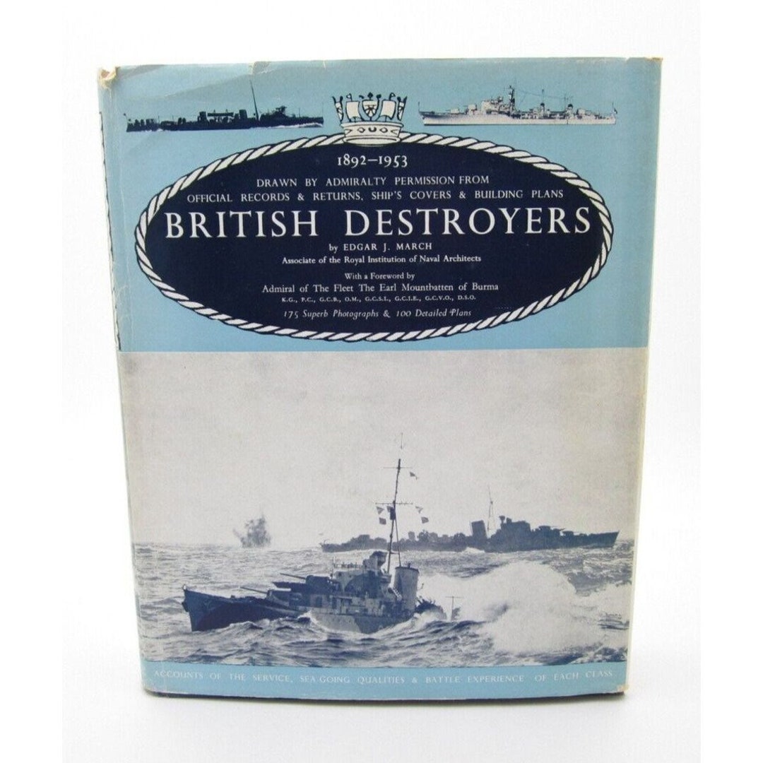 1966 British Destroyers History of Development Hard Cover Book - Etsy