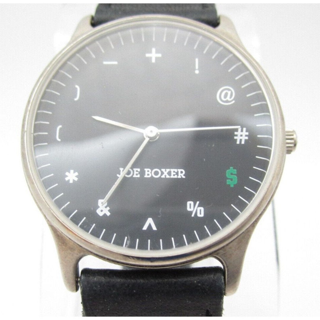 Vtg 1995 Joe Boxer Timex Symbols Quartz WR Analog 35mm Dial Round Watch ...