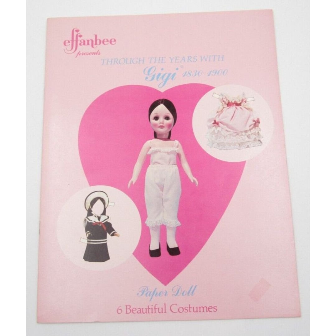 Vtg Effanbee 1830-1900 Gigi Paper Doll 6 Beautiful Costumes uncut - Etsy