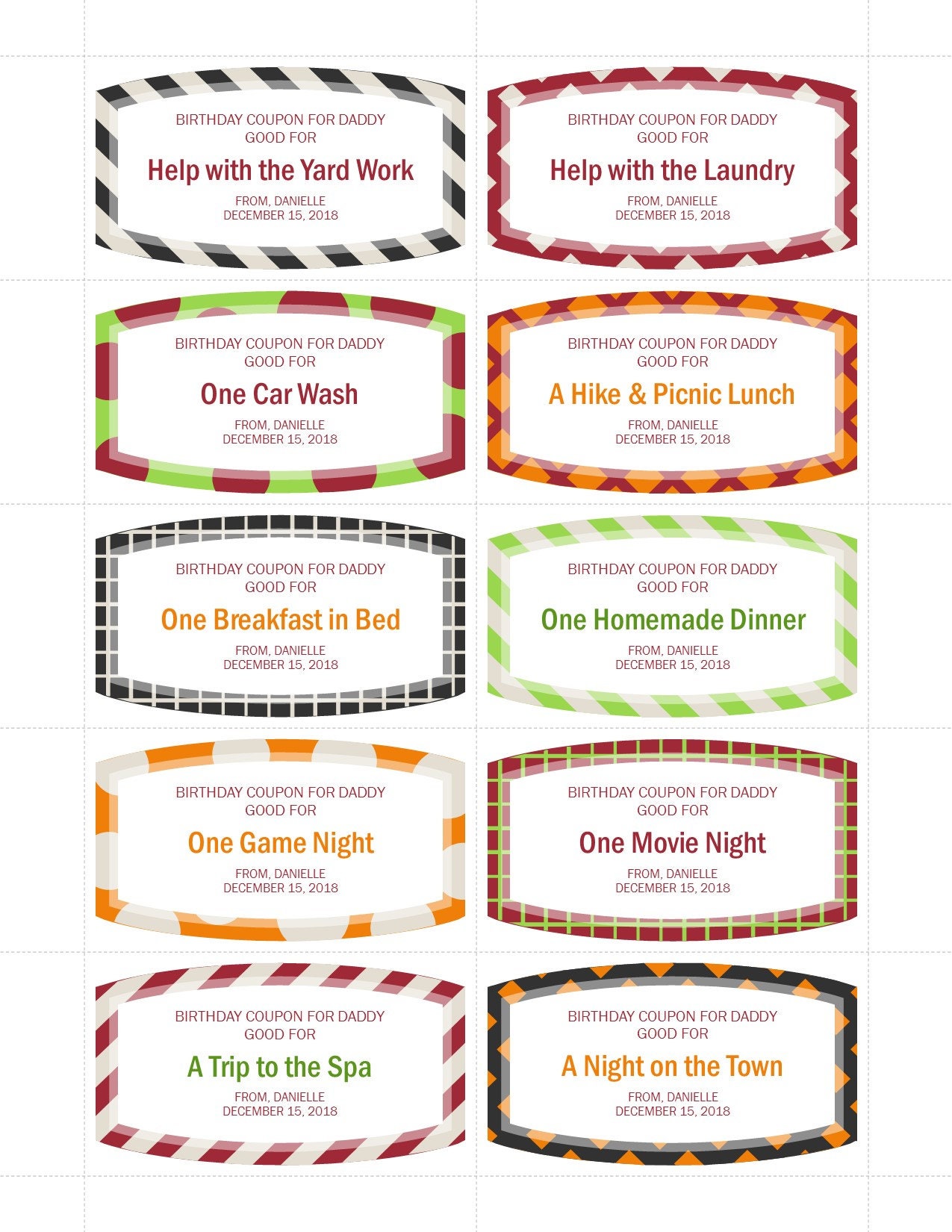 Printable Coupon Booklet