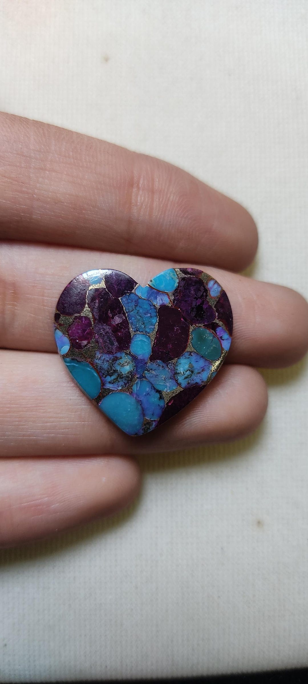 Kingsman Mohave Turquoise Heart Shape Cabochone Weight 13.0CTS Size ...