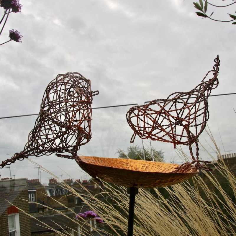 Wire Bird Sculpture - Etsy UK