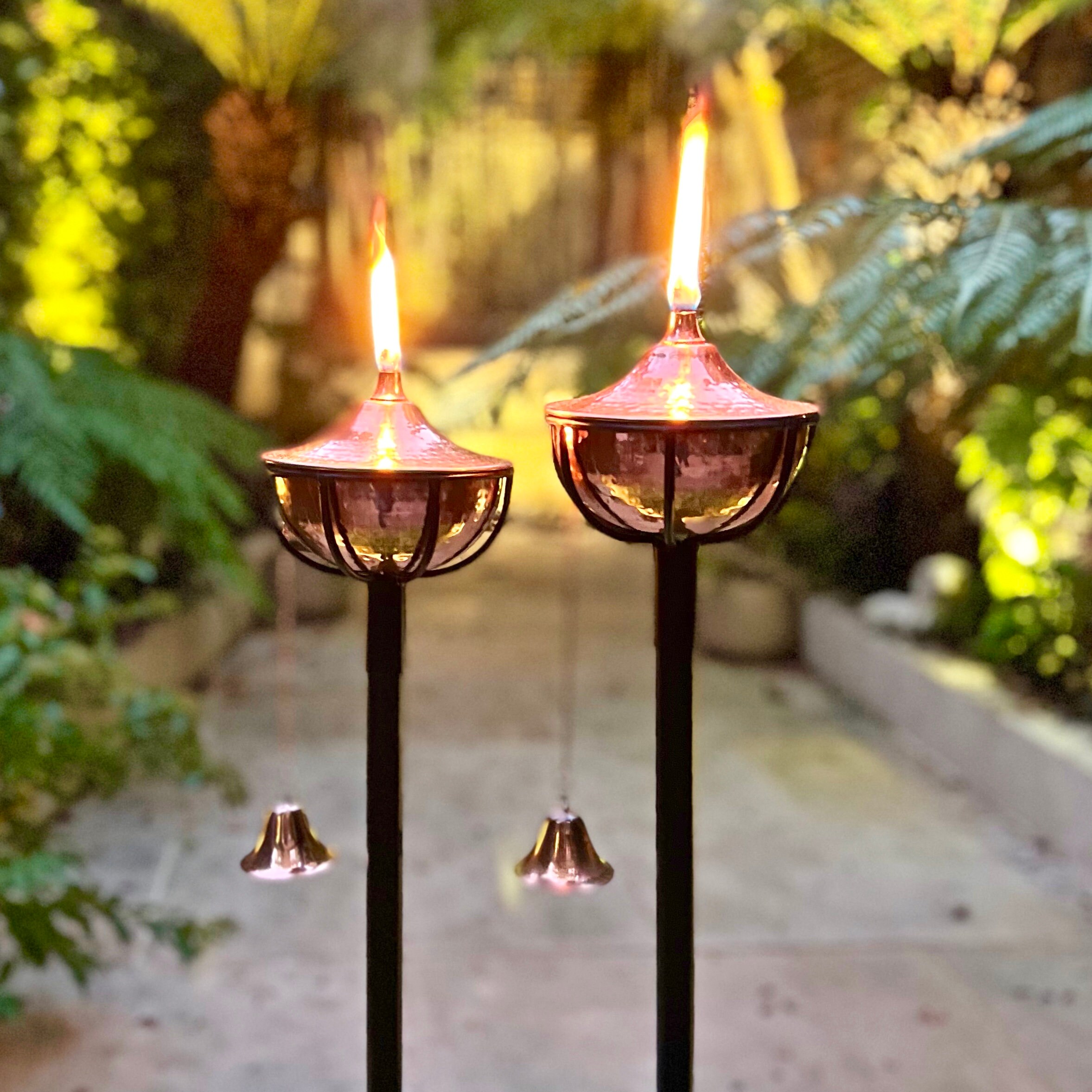 Copper Hammered Bowl Oil Torch - Etsy UK