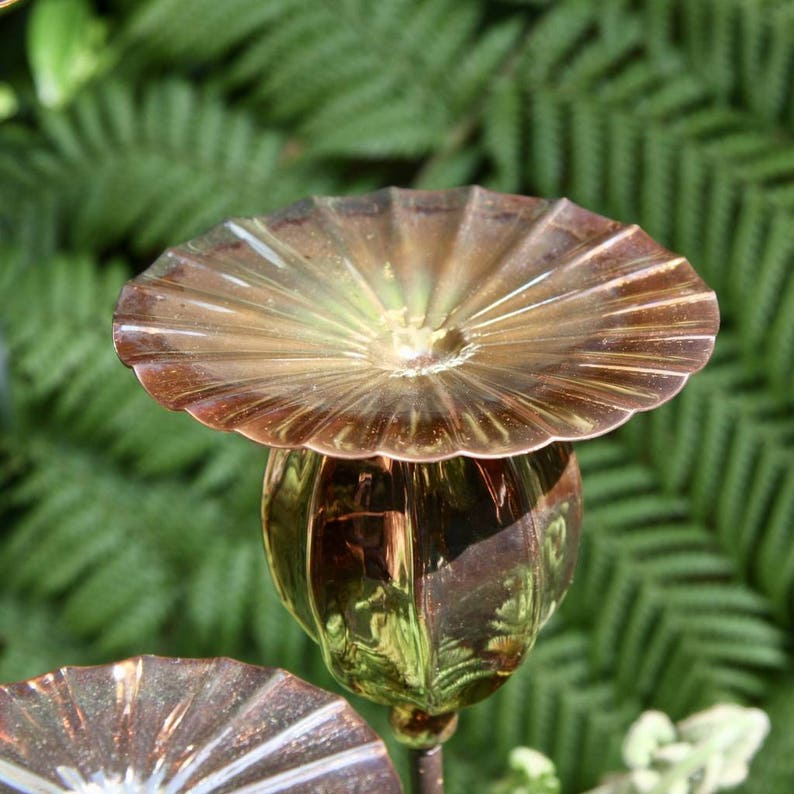 3 Copper Poppy Seedhead Sculptures LTZAF040 | Etsy UK
