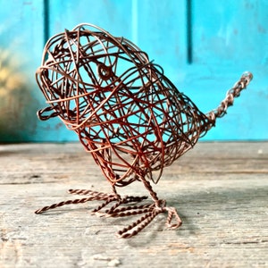 Set of Two Copper Wire Robins - Etsy
