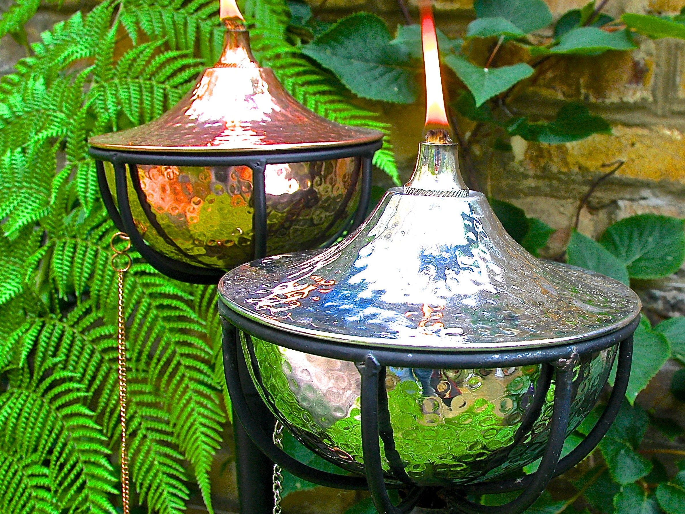 Steel Hammered Bowl Oil Torch - Etsy Canada