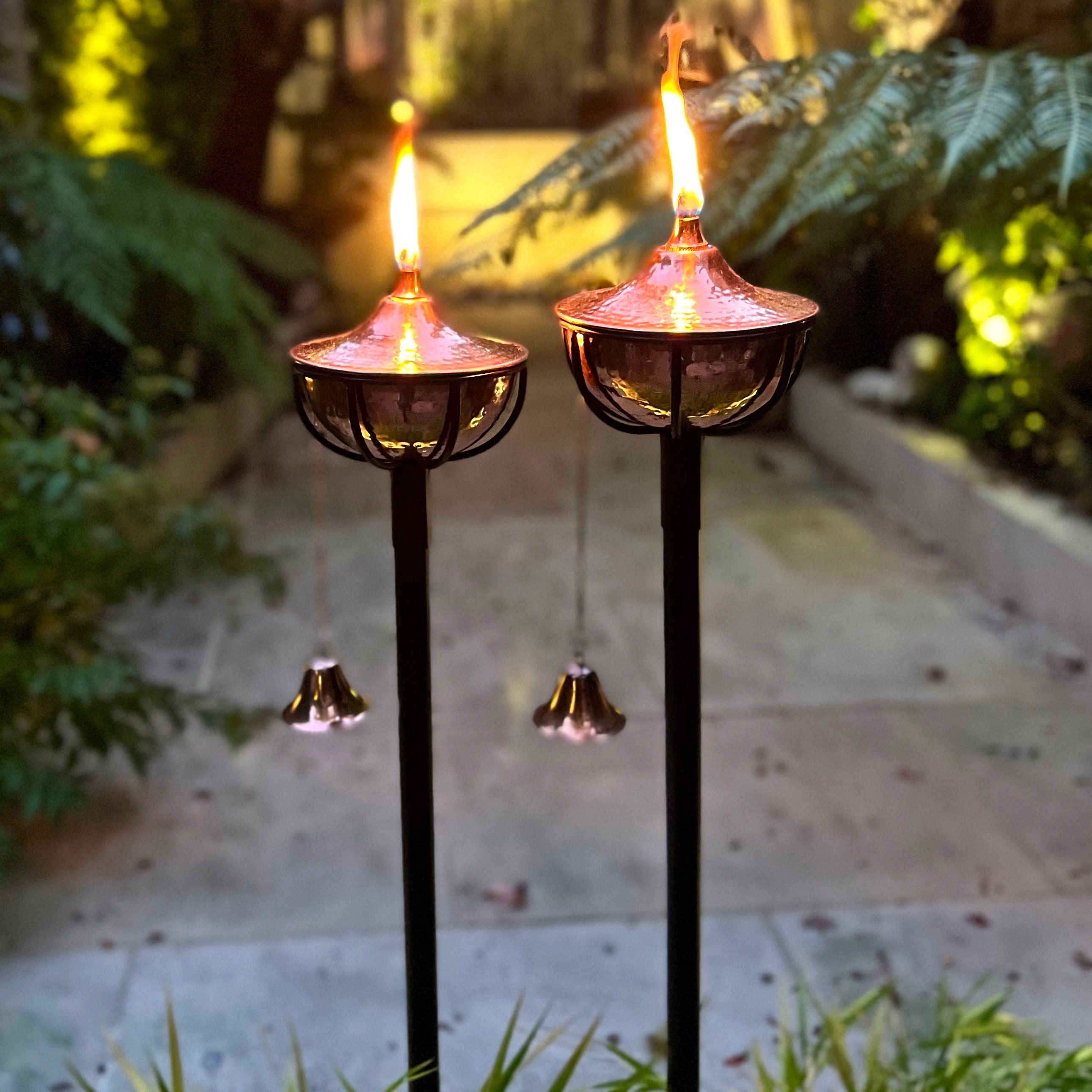 Copper Hammered Bowl Oil Torch - Etsy UK