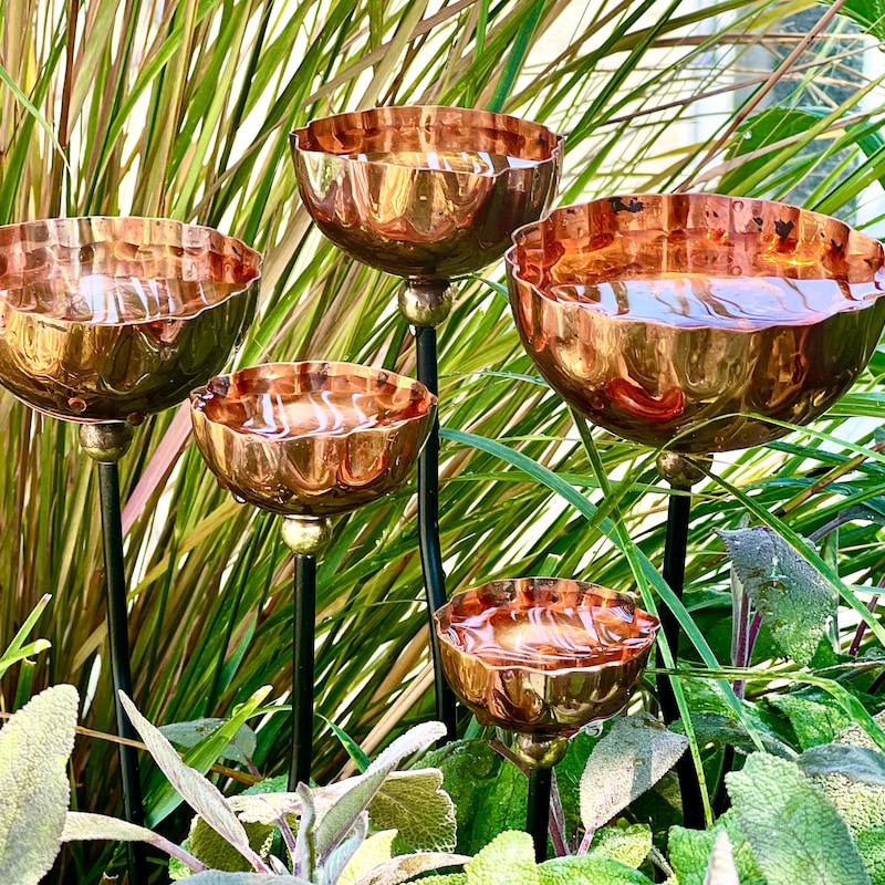 Copper Garden Yard Art - Etsy UK