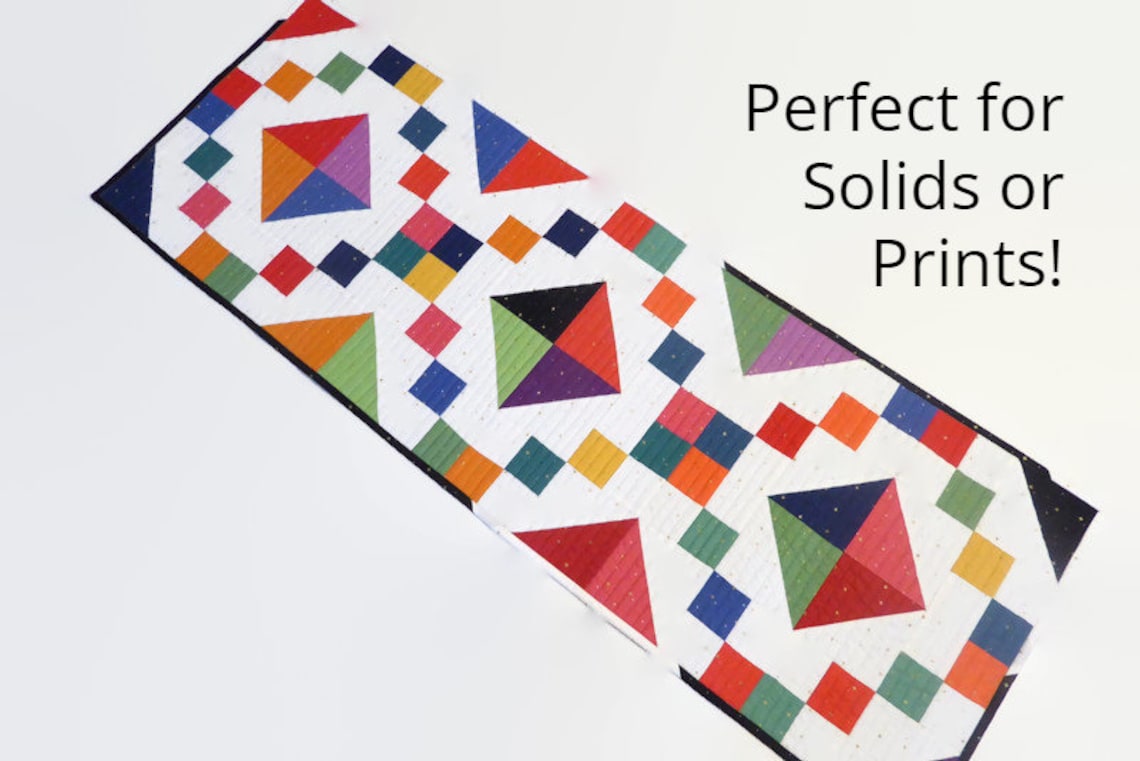 Quilted Table Runner Pattern: 5-inch Charm Squares (digital Download ...