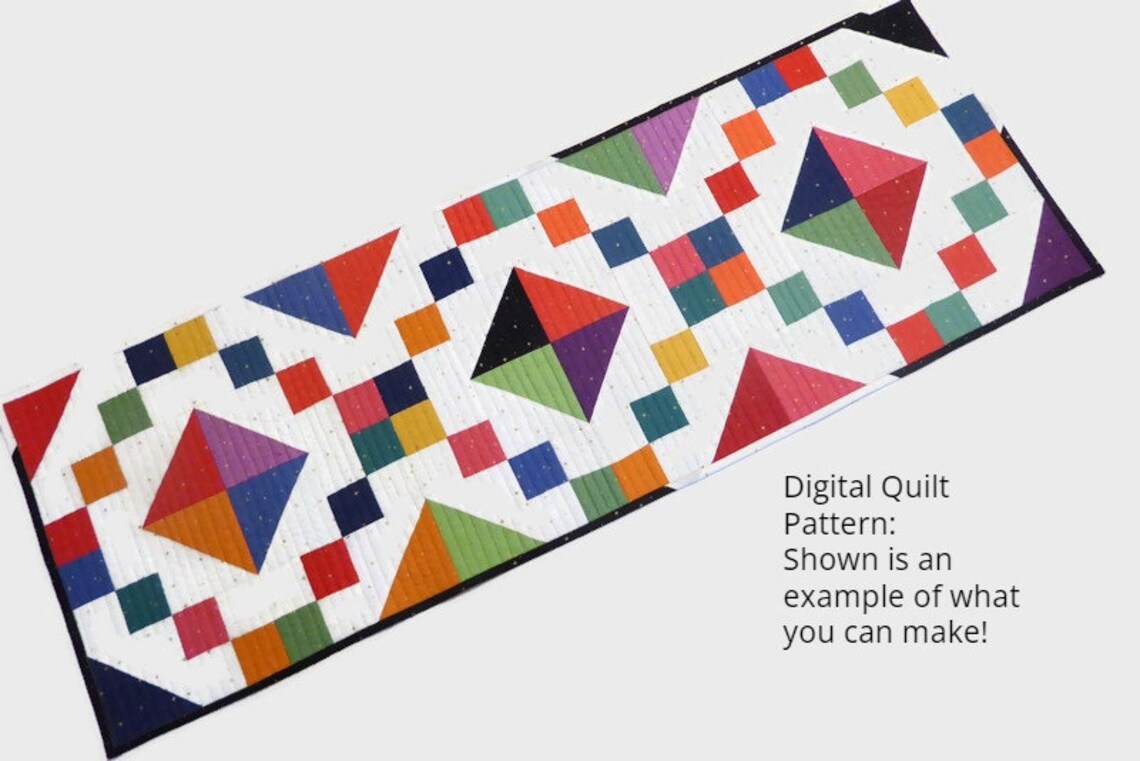 Quilted Table Runner Pattern: 5-inch Charm Squares (digital Download ...