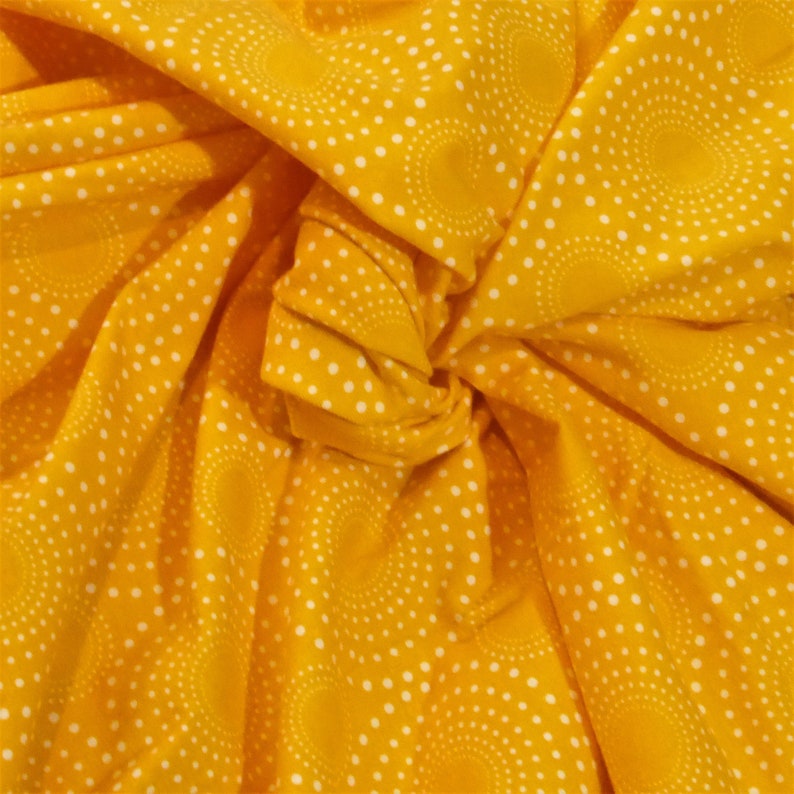 Yellow Knit Fabric, Riley Blake Vivid Fireworks, Apparel Activewear, 1. ...