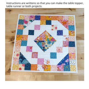 Quilted Table Runner Pattern: 5-inch Charm Squares (digital Download ...