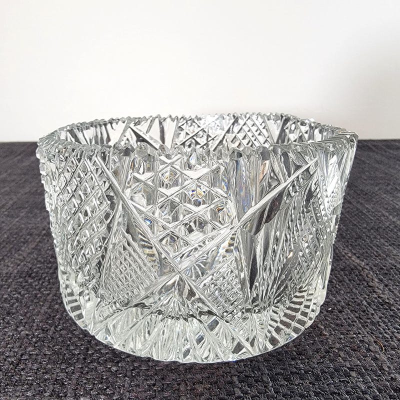 Crystal Bowl Cut Glass - Etsy