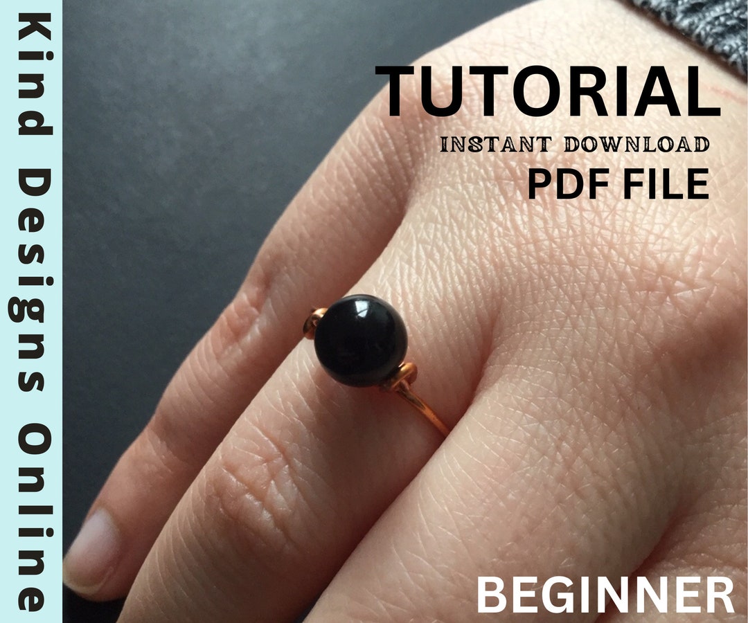 Floating Stone Wire Ring Tutorial Digital Download Beginner Jewelry ...