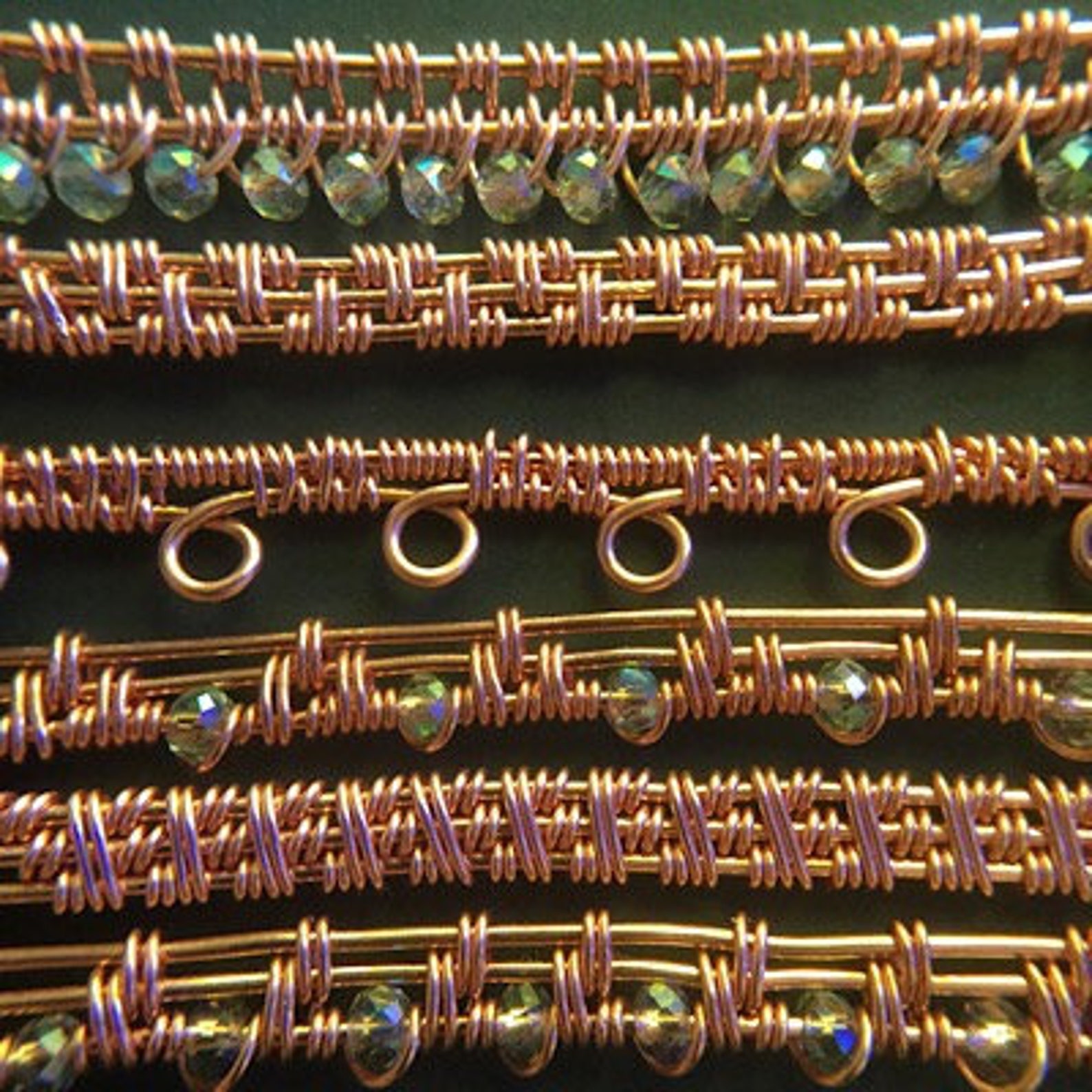 Wire Wrapping Tutorial 6 Unique Wire Weaves 2 and 3 Base Wires ...